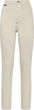 Philipp Plein Femme, Jeans, Beige, Taille: W29 Super High Waist Jegging Iconic