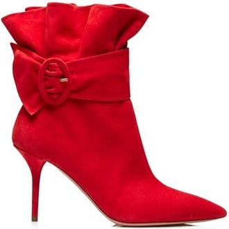 Generic Bottines &agrave; Talons Hauts Pliss&eacute;es &agrave; Bout Pointu pour Femme,Bottines &eacute;l&eacute;gantes &agrave; Talons Aiguilles et Boucles,Chaussures de Soir&eacute;e Sexy &agrave; Fermeture &eacute;clai