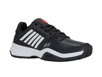 K-Swiss Herren Court Express HB Tennis Shoe, Stretch Limo/Bright White/High Risk Red, 44 EU