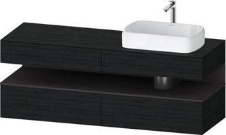 Duravit Qatego Konsolenwaschtischunterbau, 2 Ausz&uuml;ge, 2 - Duravit