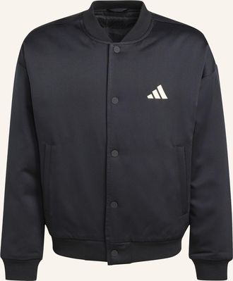 adidas Stadion-Bomberjacke schwarz