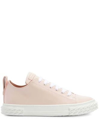 Giuseppe Zanotti baskets à patch logo - Rose