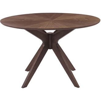 Miliboo Esstisch Design Rund Nussbaum D120 cm DIELLI