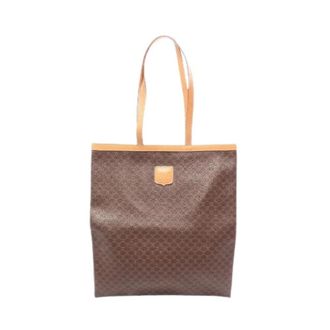 Celine Pre-owned Macadam PVC Coated Canvas Leather Tote Bag - - Pre-owned - Damen - Braun - ONE SIZE