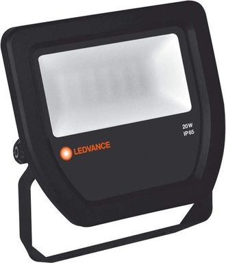 Ledvance LED Fluter | Flutlicht-Leuchte für Außenanwendungen | Tageslichtweiß | 130,0 mm x 140,0 mm x 41,0 mm | FLOODLIGHT 20 Black