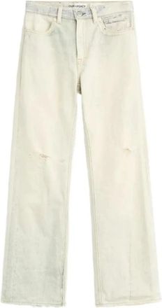 Our Legacy Femme, Jeans, Blanc, Taille: W26 Wata Cut Jeans droits