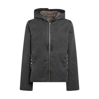 Rick Owens Gimp Zipfront JKT - Homme - Sweatshirts et sweats &agrave; capuche - Gris - Taille: S