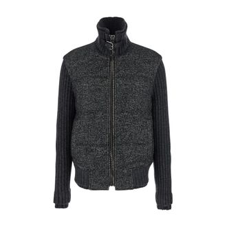 Dolce & Gabbana Graue M&auml;ntel Sale Lana Pepe - - Knitwear - Herren - Grau - M