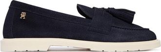 Tommy Hilfiger Mokassins Light Suede Tassel Loafer FW0FW09285 Dunkelblau