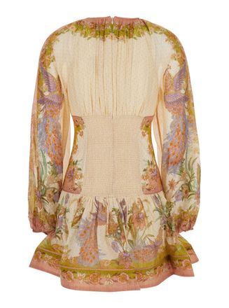 Zimmermann Womens Mini Dress Indra Multicolour Cotton