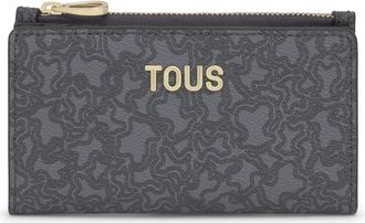 Tous Tous Damen Billetera S. KAOS Mini Lines Gris Oscuro Reisezubehör-Brieftasche, dunkelgrau