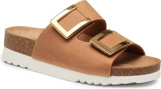 Scholl Pantoletten Scholl Monterey 2 Straps Ad Med MF30583 Braun