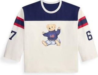 Polo Ralph Lauren T-shirt imprim&eacute; ours embl&eacute;matique en coton