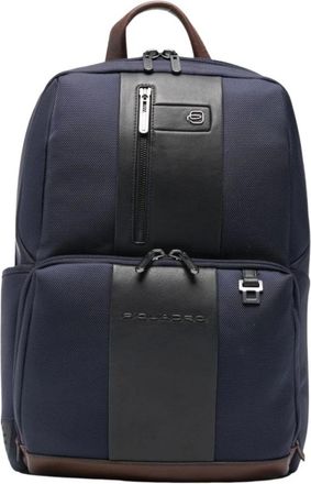 Piquadro unisex, Sacs, Bleu, Taille: ONE Size Small Laptop Backpack