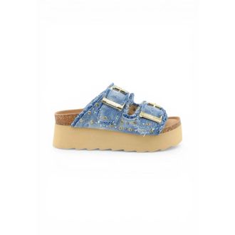 Colors Of California Femme, Chaussures, Bleu, Taille: 38 EU Ciabatta Due Fasce