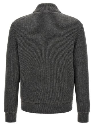 Brunello Cucinelli Suede and Wool Hybrid Jacket - Grey