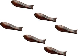 Garneck 6stücke Holzlöffelhalter Essstäbchenablagen Japanischer Stil Handgefertigt Runde Trommel Halterablage Gabelablage Für Stäbchen Löffel Und Gabeln