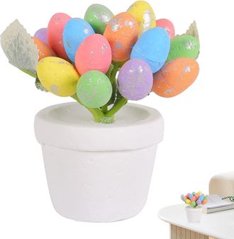 Generic Osterei-Dekoration - festliche Ornamente aus PVC-Schaumstoff, 4,72 Zoll (11,9 cm), floraler Cartoon-Akzent | buntes Arrangement f&uuml;r den Urlaub f&uuml;r Woh