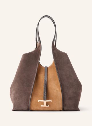 Tod's Tods Shopper T Timeless Mit Pouch braun