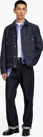 Arket Overshirt Aus Denim -Blau