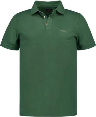N.Z.A. Herren Polo-Shirt gr&uuml;n Baumwoll-Piqu&eacute;