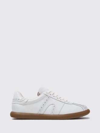 Camper Baskets Twins en cuir de veau avec d&eacute;tails richelieu