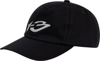 Yohji Yamamoto Homme, Accessoires, Noir, Taille: S/M Casquette Big LG