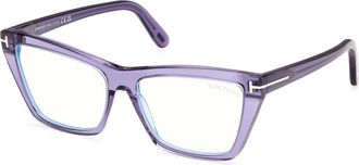 Tom Ford Cat-eye-Brille - - Accessories - unisex - Lila - 55 MM
