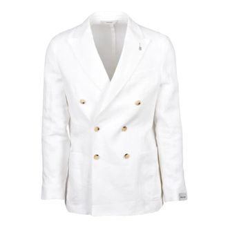 Paoloni Homme, Vestes, Blanc, Taille: L Blazer Crois&eacute;
