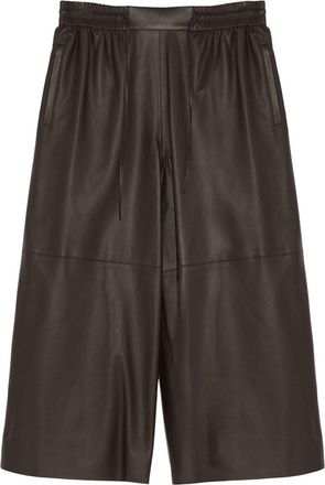 Yves Salomon Culotte-Hose aus Leder - Braun