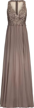 Apart Fashion Abendkleid aus Mesh, Spitze, Chiffon, grau, 40 Kleid