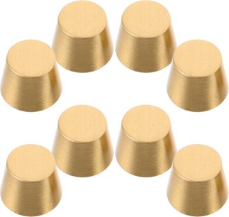 Artibetter Angoily 8 St&uuml;ck Messingf&uuml;&szlig;e Kegelf&ouml;rmig 10mm f&uuml;r Schneidebretter Serviertabletts Schmuckk&auml;stchen rutschfeste Erh&ouml;hungsf&uuml;&szlig;e mit Polierter Oberfl&auml;che f&uuml;