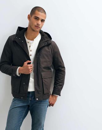 Mango parka marron