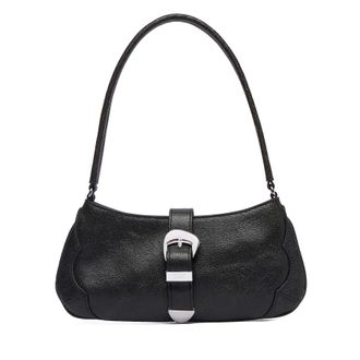 Tommy Jeans Handtasche Tommy Jeans Tjw Cool Leather Shoulder Bag AW0AW18788 Schwarz