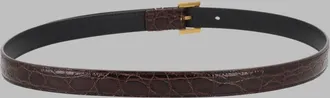 Saint Laurent Cassandre Sottile Belt - Brown