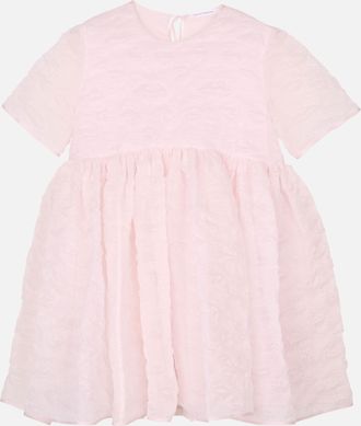 Cecilie Bahnsen Kleid Britney Plumeria Matelass&eacute;