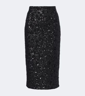 Max Mara Jupe crayon &agrave; sequins