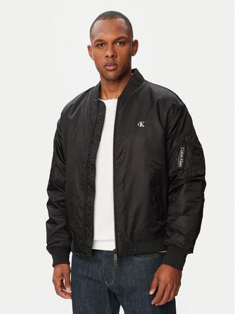 Calvin Klein Jeans Bomberjacke LV04RG505G Schwarz Regular Fit