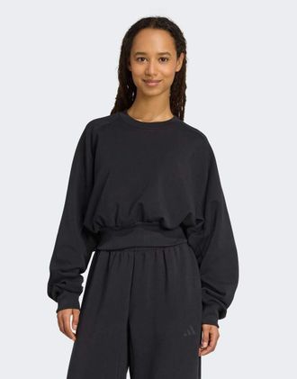 adidas adidas Performance - Soft Lux - Sweat-shirt ample - Noir