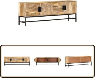 vidaXL Vidaxl - TV-Schrank 140x30x50 cm Massivholz Mango - tv Schrank - Mangoholz - Wohntisch - Regal - Wohnzimmer Deko