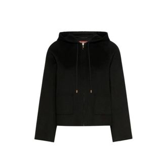 Max Mara Femme, Sweatshirts et sweats &agrave; capuche, Noir, Taille: 38 FR Zip-throughs