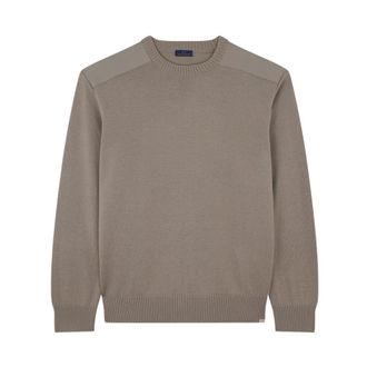 Paul & Shark Homme, Pulls, Beige, Taille: M Pull col rond en laine fraîche au toucher