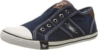 Mustang Jeans Baskets &agrave; enfiler pour femme 1099-401-800, Bleu 800 bleu fonc&eacute;., 44 EU