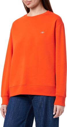 GANT Damen Shield C-Neck Sweat Sweatshirt, Marled RED, XXL
