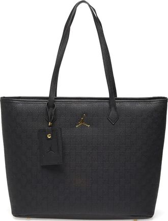 Nike Jordan monogram zip-fastening tote bag - Schwarz