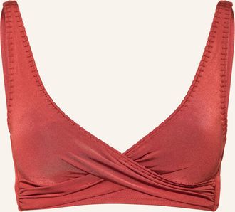 Watercult Watercult Bustier-Bikini-Top Crafted Essentials In Wickeloptik rot