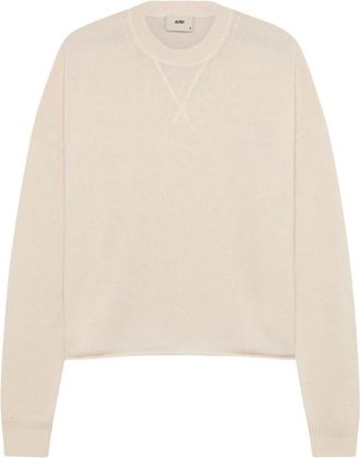 Autry Rundhals-Pullover - - Knitwear - Herren - Beige - L