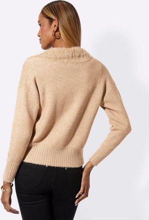 Cr&eacute;ation L Strickjacke Strickblazer Langarm Jacquard