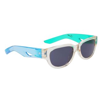 Nike II Rechteck-Sonnenbrille, Kunststoff (Kokosmilch/Marine)