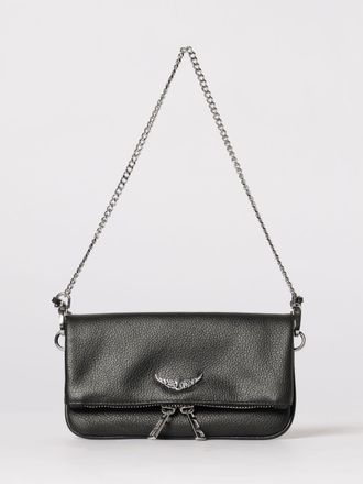 Zadig&Voltaire Pochette Rock en cuir grain&eacute;